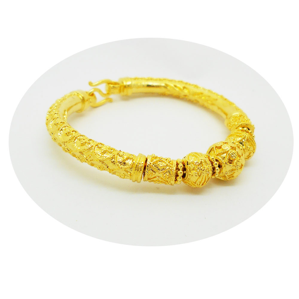 Lai Thai 22K 23K 24K Thai Baht Yellow Gold Plated Bracelet Bangle Women ...