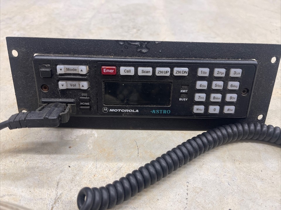 Motorola Astro Spectra Control Head. NOT Tested! With Microphone | eBay