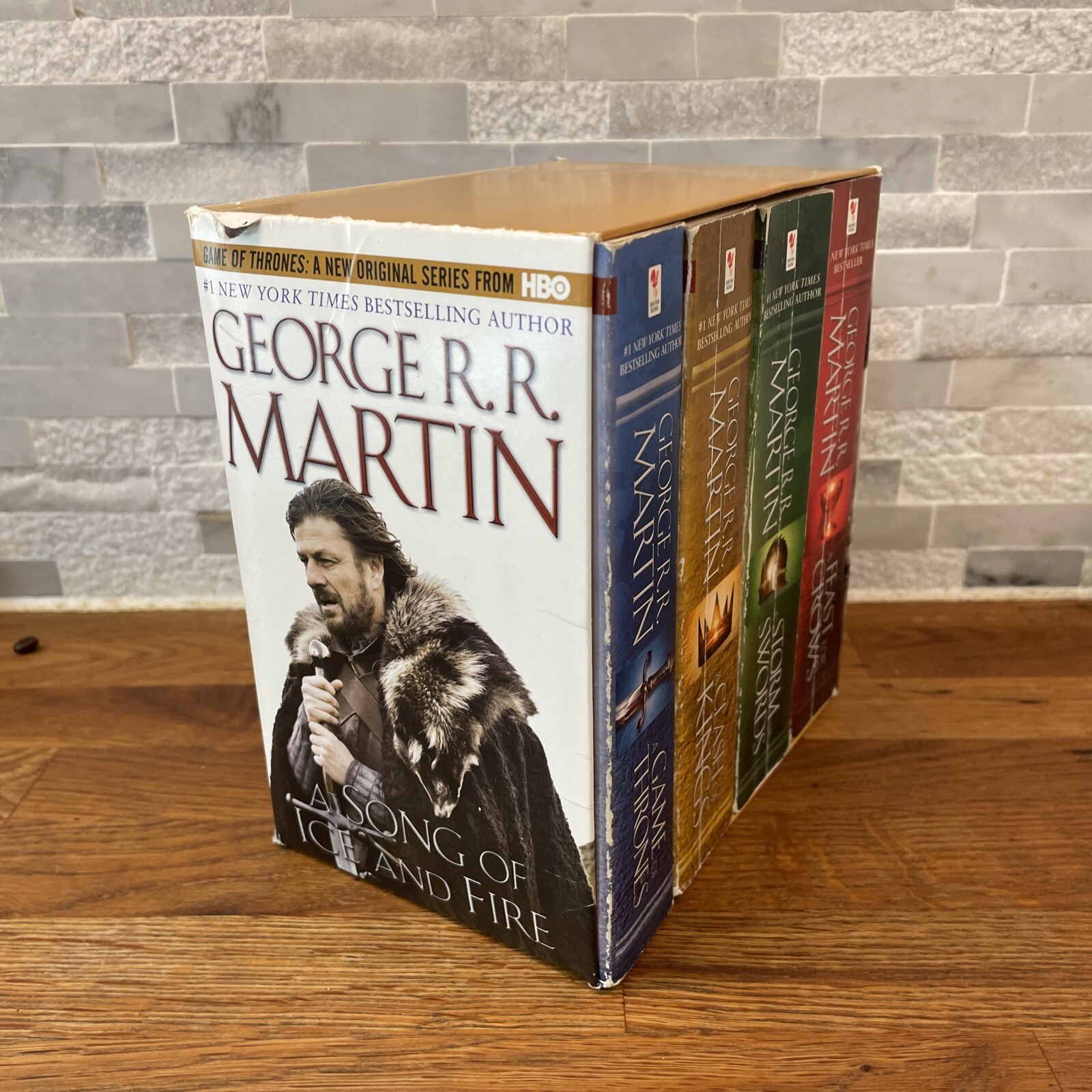 Game of Thrones Box Set by George R. R. Martin's Books 1 - 4 Paperbacks ...