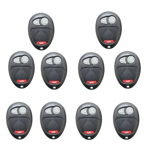10 PCS Keyless Entry Remote Key Fob for Chevrolet GMC Hummer Isuzu 3 BT ...