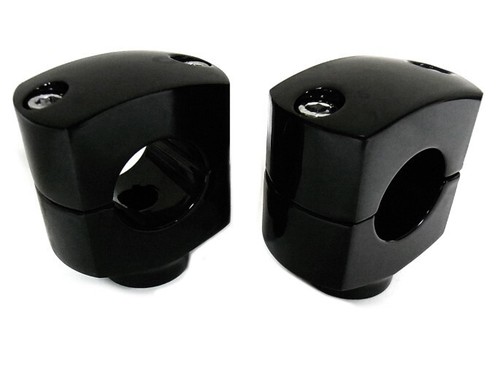 1-1/2 inch Short Riser Set Black fits Harley Davidson | eBay