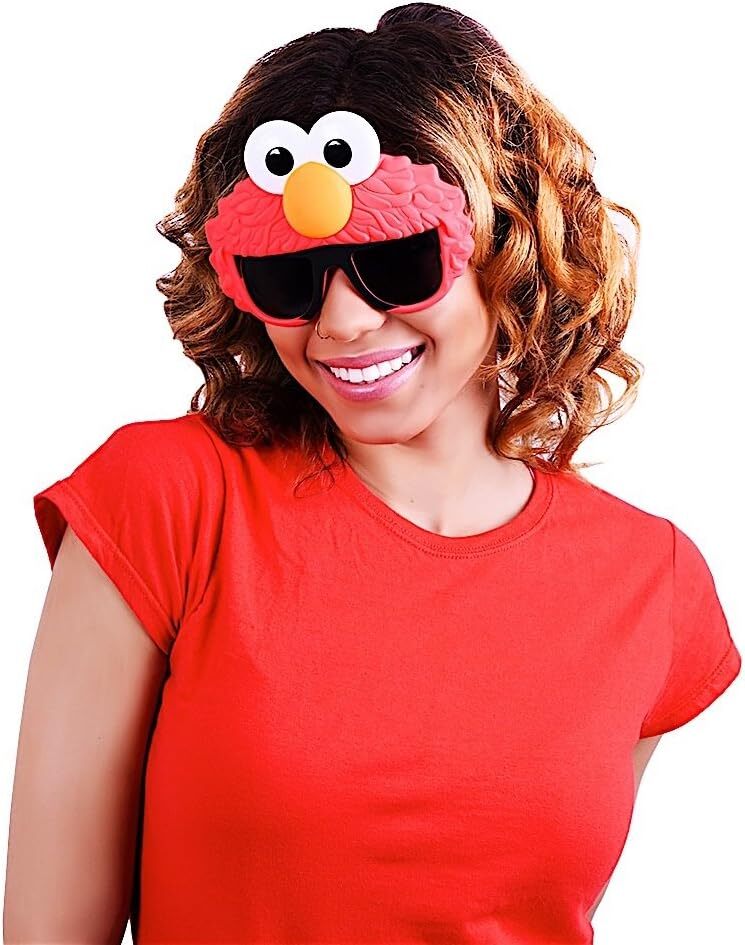 Sun-Staches Sesame Street Official Elmo Sunglasses, Costume Accessory ...