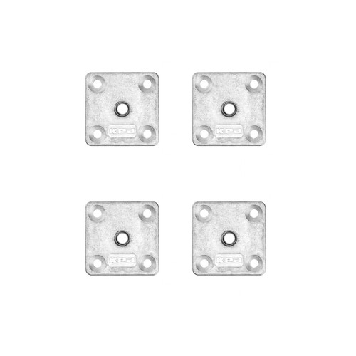 M8 8mm Square Sturdy Table Leg Feet Mounting Fixing Furniture Brackets ...