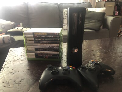 Xbox 360 Slim Console Bundle 250GB And 11 GAMES Bundle, backWards Comp ...