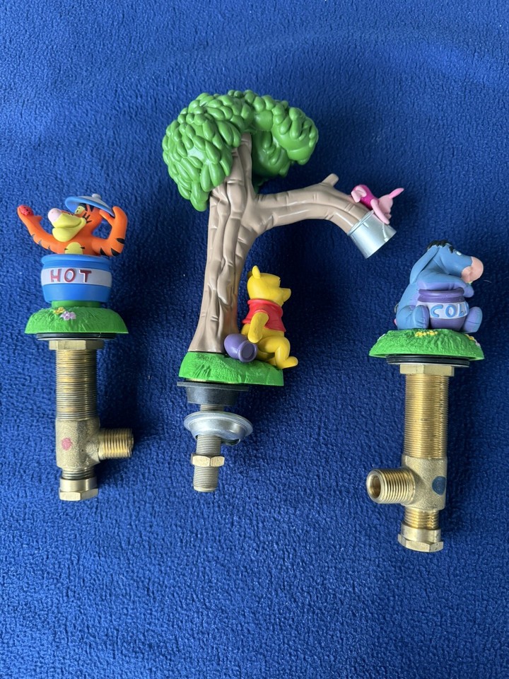DISNEY WINNIE THE POOH 8" WIDESPREAD FAUCET 601 884 Tigger Please Read ...