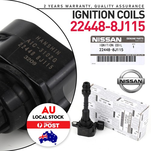 1X GENUINE JNS354 IGNITION COIL 22448-8J115 224488J115 For Nissan ...