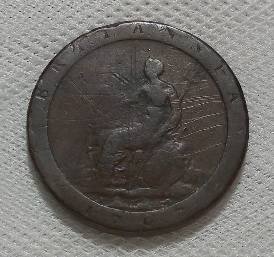 1797 GREAT BRITAIN LARGE COPPER PENNY COIN | eBay