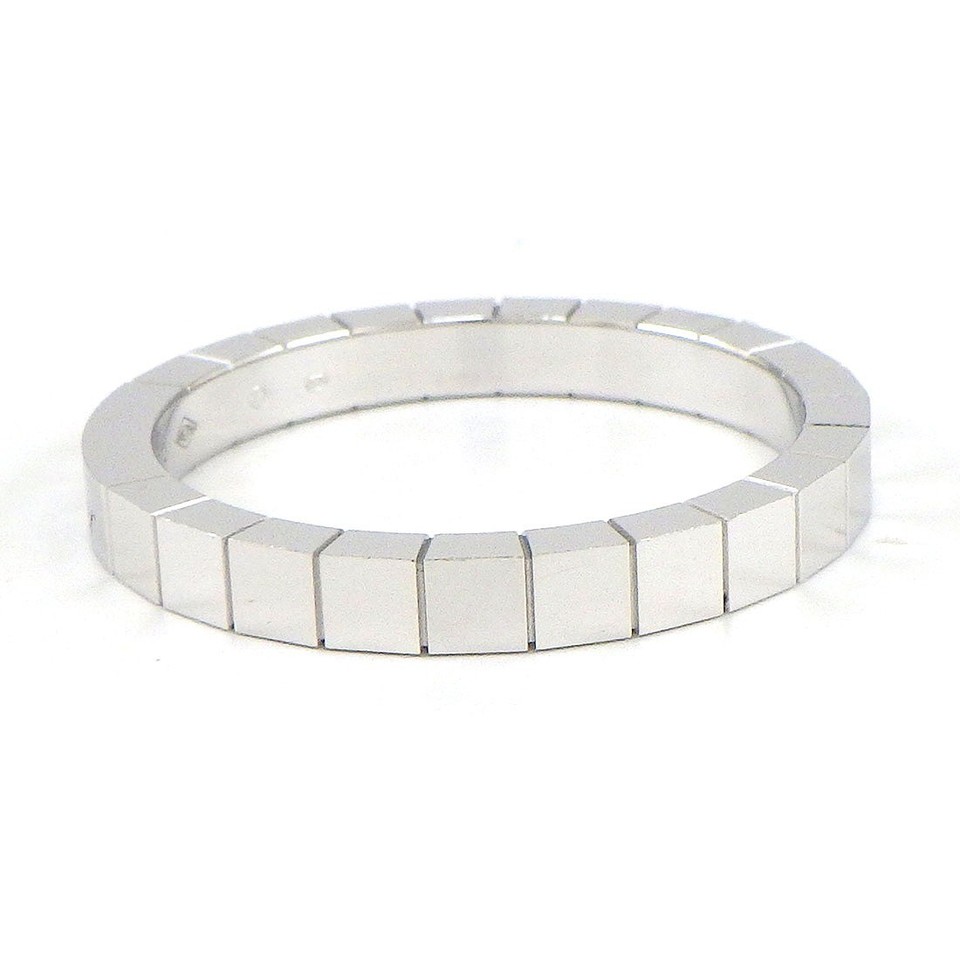 Cartier Ring Lanieres Wedding Logo Square 750(18K) White Gold #67 US11 ...