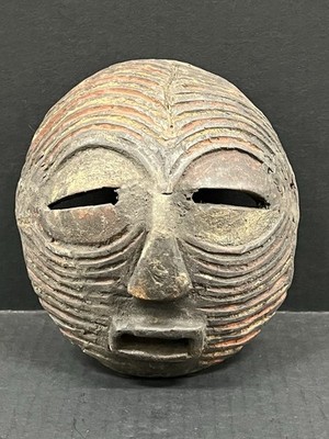 African Tribal Art Carved Wood Basongye Mask 7.5” X 7” | eBay