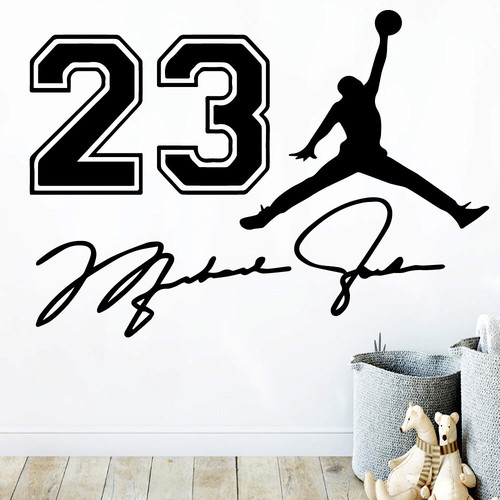 Cartoon 23 Michael Jordan Basketball Vinyl Wall Sticker Decor For ...