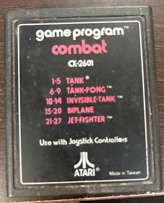 Atari 2600 Game Program (Combat) CX-2601 Video Game Only | eBay