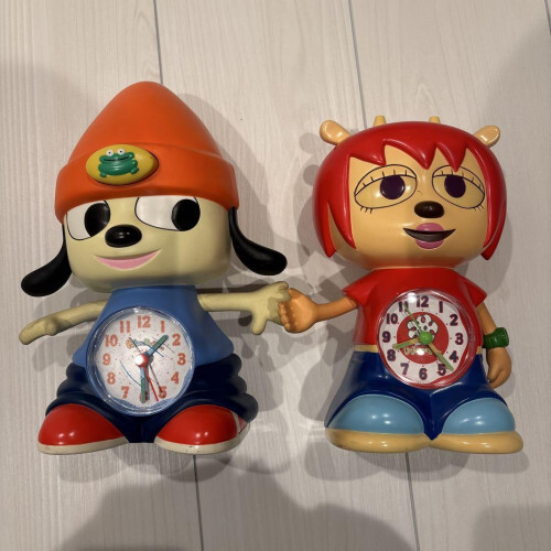 PaRappa the Rapper alarm clock operation confirmed Figure Ser of 2 Used ...