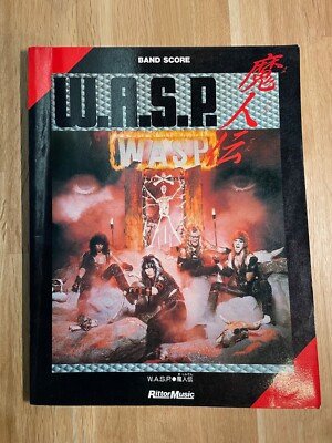 WASP S/T Majinden Band Score Japan Sheet Music W. A.S.P. Blackie ...