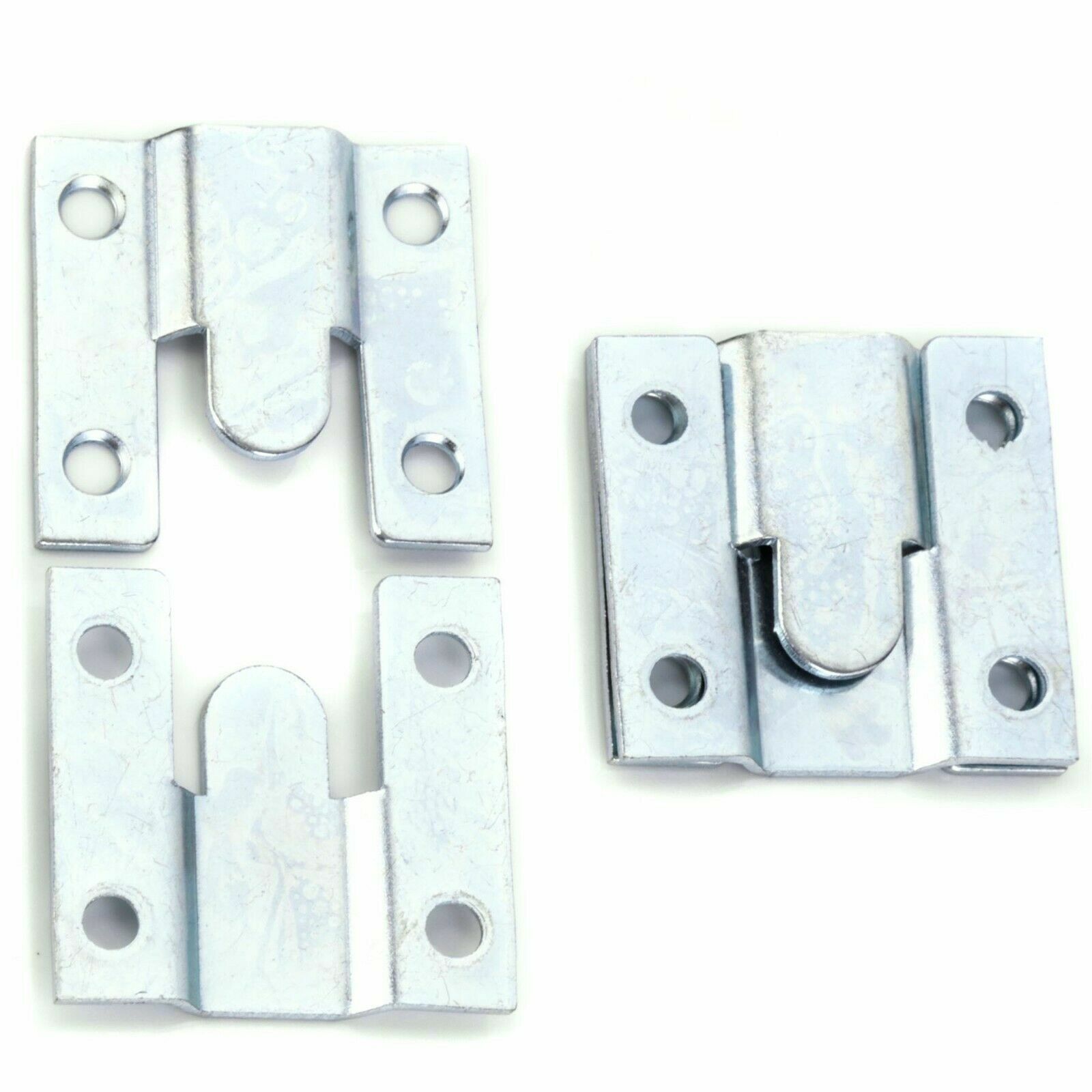 Picture Mirror Frame Hanging Flush Mount Bracket Interlocking Slide ...