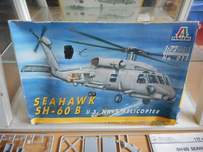 Modellbausatz Italeri Seahawk SH-60B US Navy Helicopter auf 1:72 in Box ...