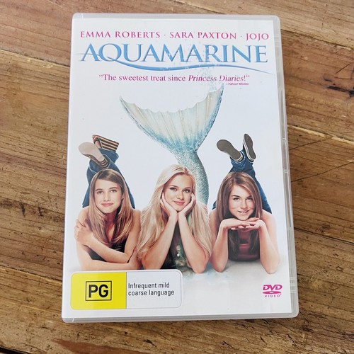 Aquamarine DVD Mermaid Movie Comedy Teen Emma Roberts Jojo PAL Region 4 ...