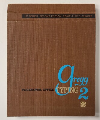 Gregg Typing 2 Vocational Office 1967 Second Edition Textbook | eBay