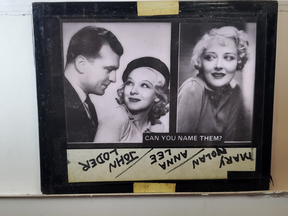 Mary Nolan, Anna Lee, John Loder, Movie Stars, Magic Lantern Glass ...