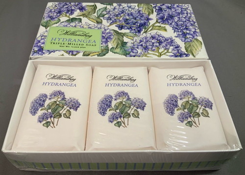 Williamsburg - Hydrangea - Triple-Milled Soap Bars - Set of 3 - New & Sealed | eBay