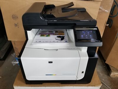 HP LaserJet Pro CM1415FNW Color MFP All-In-One Serviced & New HP Toners ...
