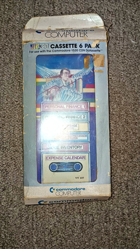 VIC-20 Commodore Cassette 6 Pack 1530 C2N, Personal Finance, Word ...