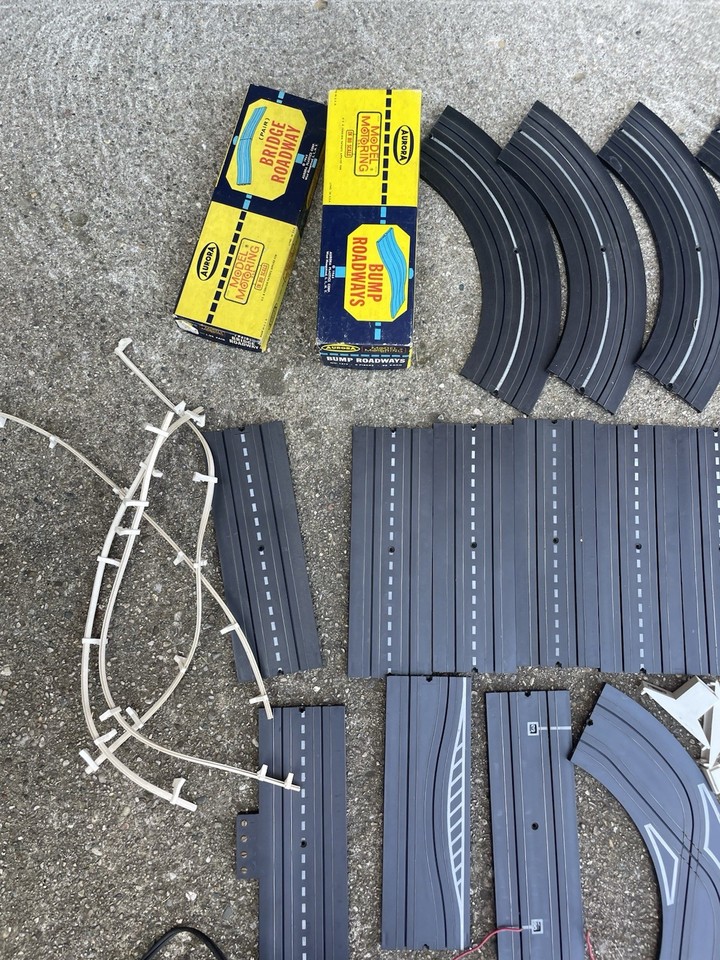 Lot Of Vintage 1960s Aurora Model Motoring HO Slot Car Track T Jet ...