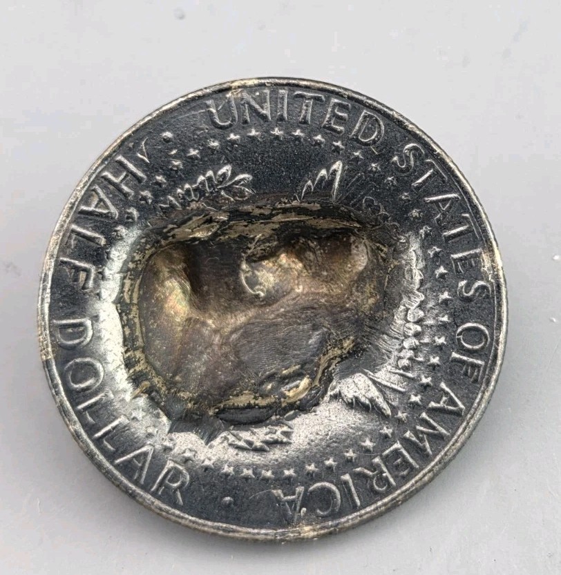 1964 Kennedy Half Dollar 3-D Pop-Out Repousse Coin 40% Silver | eBay