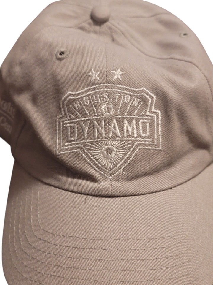 Houston Dynamo MLS Hat Strap Back Soccer Dad Cap Gray Embroidered Logo ...