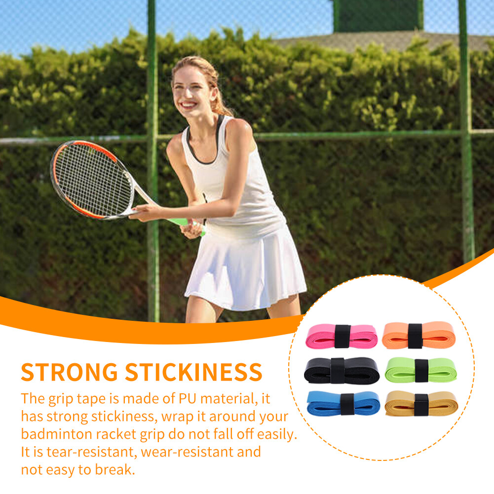 Sports PU Tennis Racket Grip Tape Solid Non Slip Self Accessories | eBay