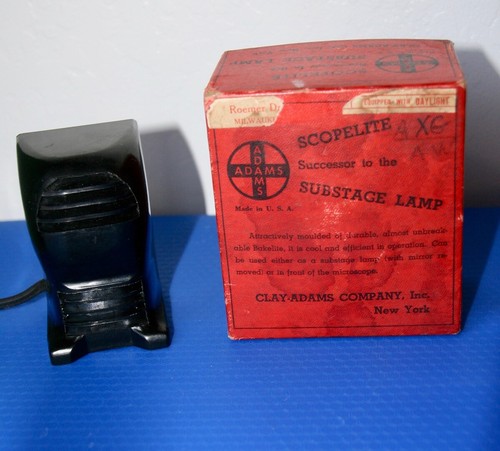 Antique Clay-Adams Scopelite Substage Lamp Model A-1493 | eBay