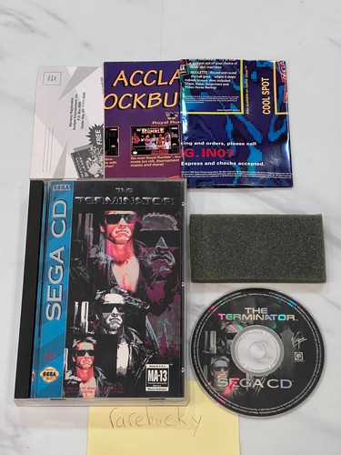 The Terminator (Sega CD) MINT COMPLETE CIB W/PAPERS, NEW CONDITION ...