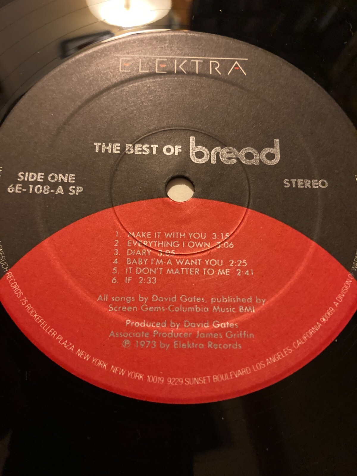 Bread – The Best Of Bread Vinyl LP (1973) REISSUE Elektra – EKS-75056 ...