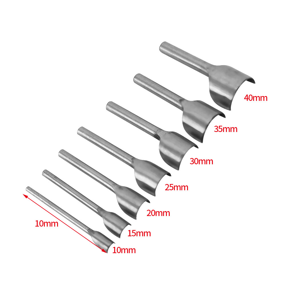 7pcs DIY Leather Carft Half -Round Punch Belt End Cutter For Home ...
