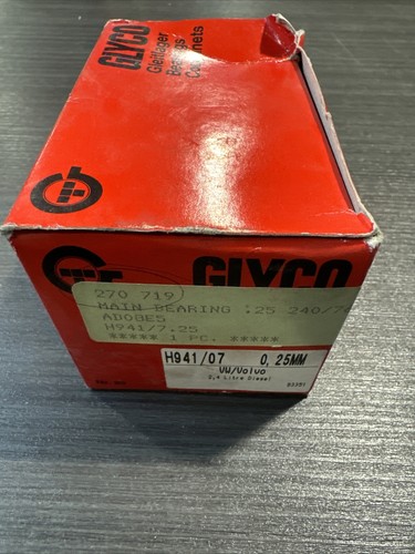 New Glyco H941/07 set main brg Volkswagen Volvo 2.4L diesel .25 ...