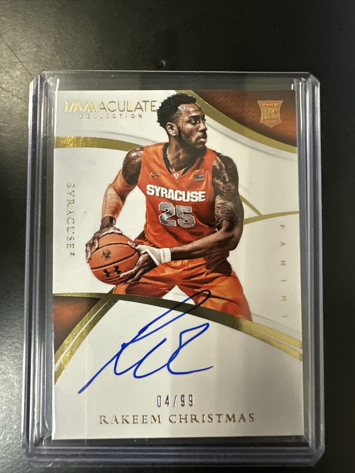 2015 Panini Immaculate collection Rakeem Christmas RC autographed 04/99 ...