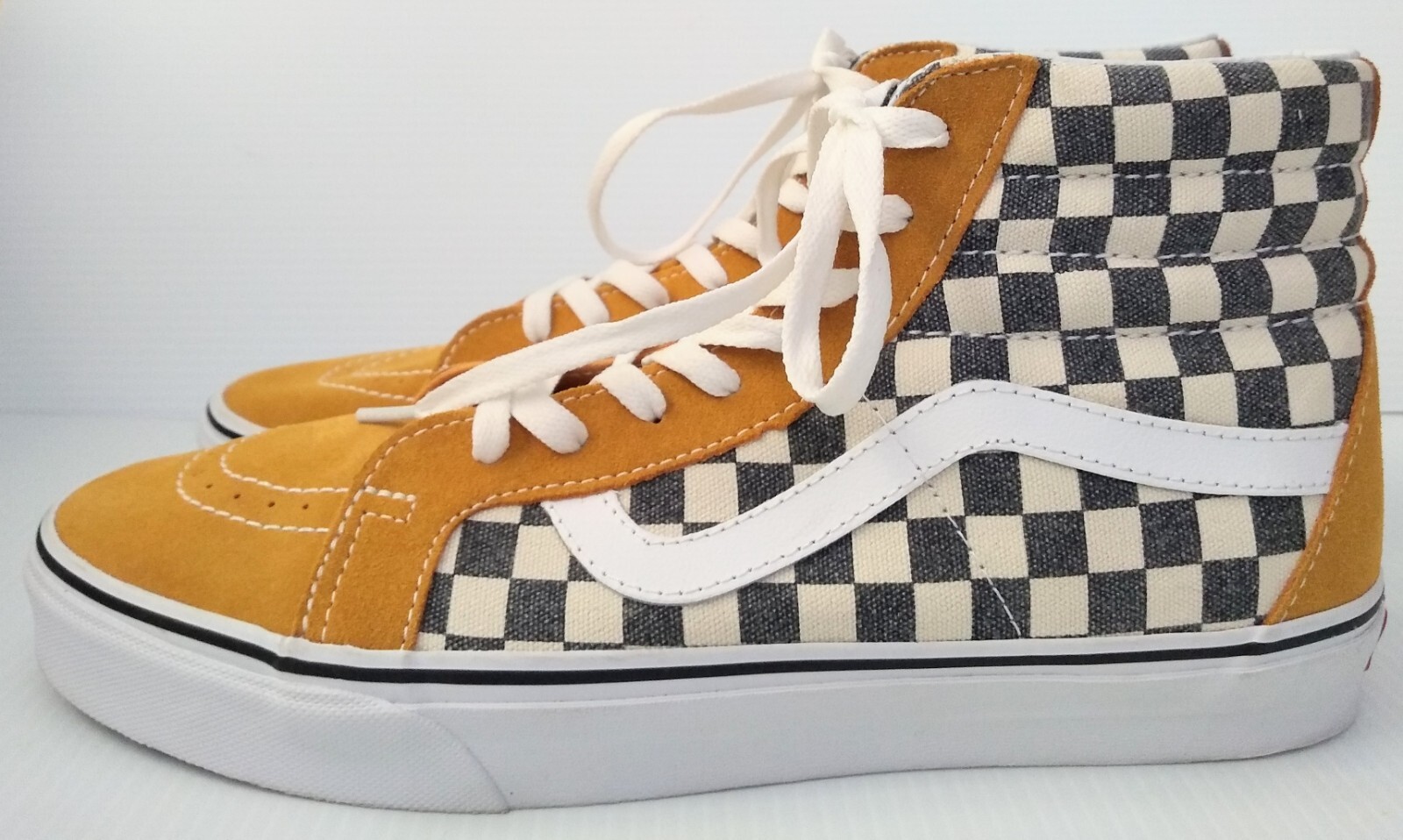 Vans SK8-Hi Reissue Sneakers Checkerboard Spruce Yell… - Gem
