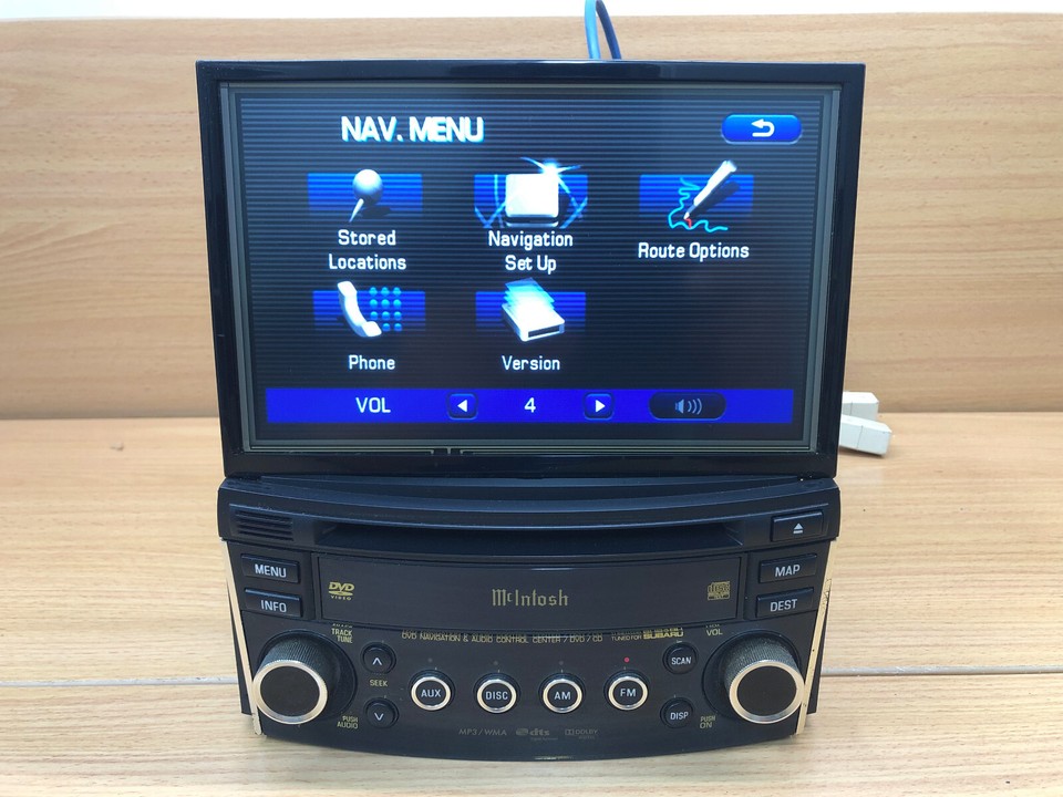 SUBARU LIBERTY RADIO/CD/DVD/SAT NAV, 5TH GEN, MCINTOSH, HEAD UNIT EF ...