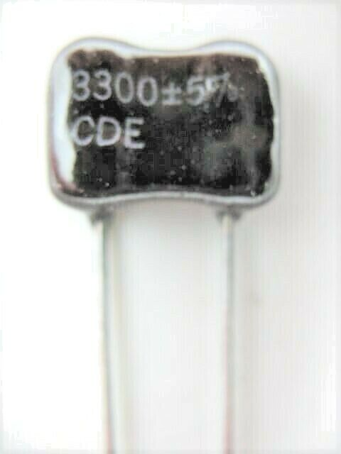4X - 3300pF @ 500V 5% (CD19) - DIP SILVER MICA CAPACITOR ~HI-FREQ/RADIO ...