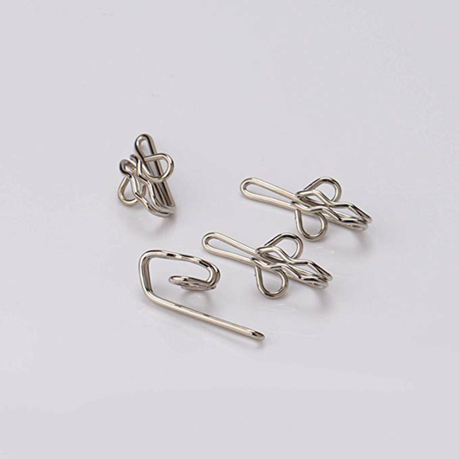 60 PCS CURTAIN GATHERING HOOK 28mm Pencil Pleat Small Gather Metal ...