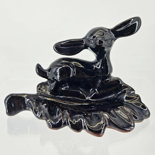 Vintage MCM Mid Century Modern small deer Figurine Redware Pottery ...