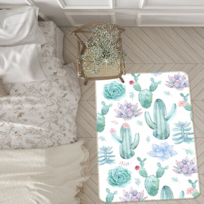 3D Cactus Succulent ZHUA245 Game Non Slip Rug Mat Photo Carpet Uta ...