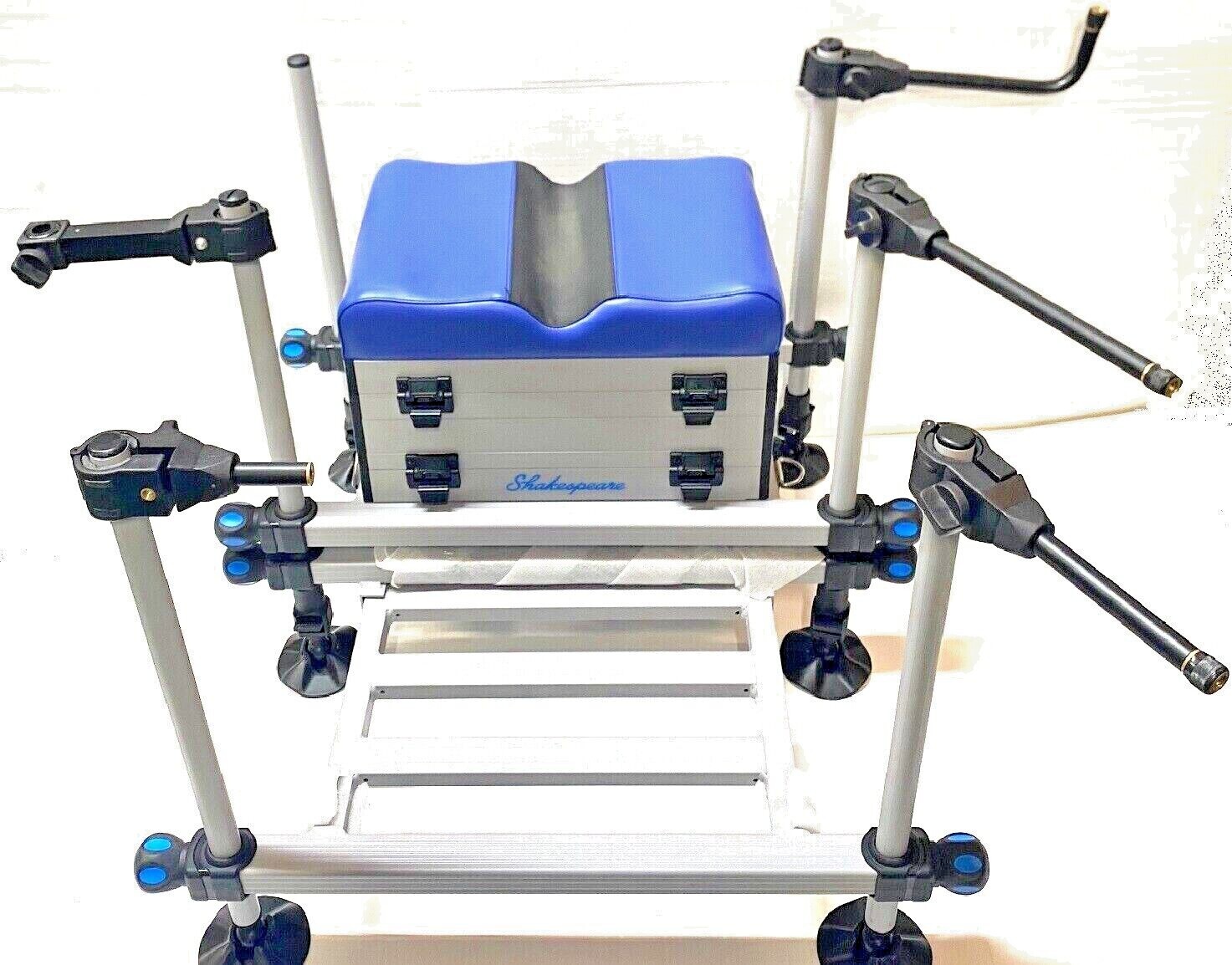Shakespeare Superteam Fishing Seatbox Footplate Strap Arm Rests Tackle ...