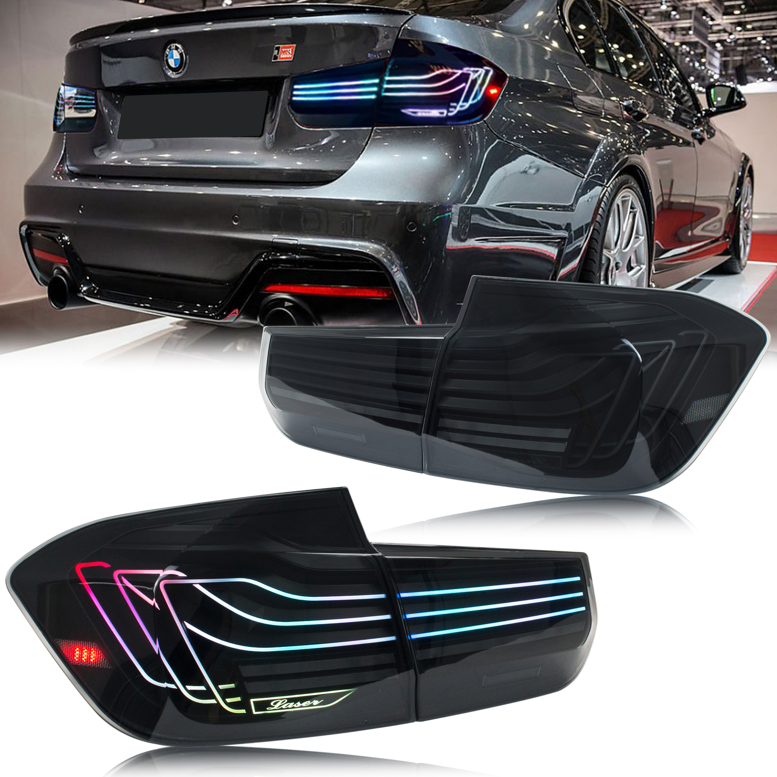 RGB LED CSL Tail Lights for BMW F30 F80 M3 2013-2018 Sequential Rear ...