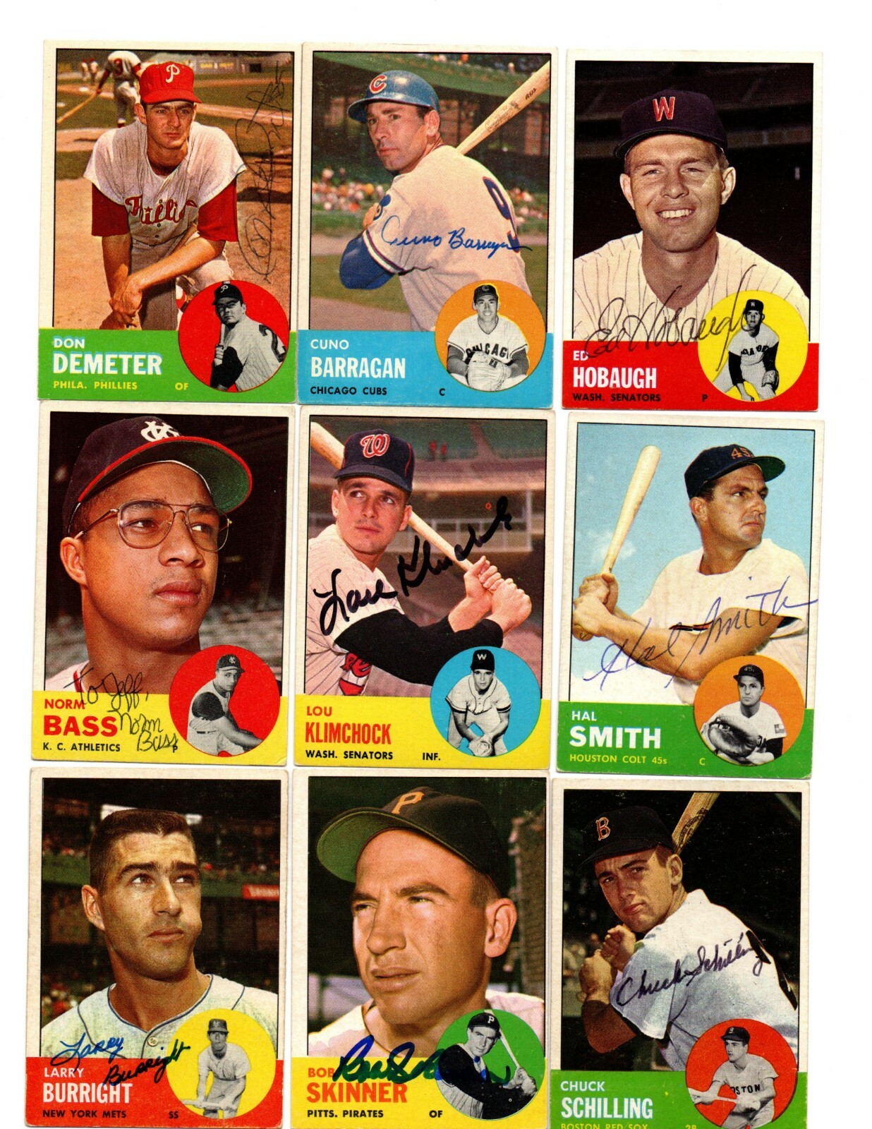 Hal Smith Signed 1963 Topps #153 Colt 45's | eBay