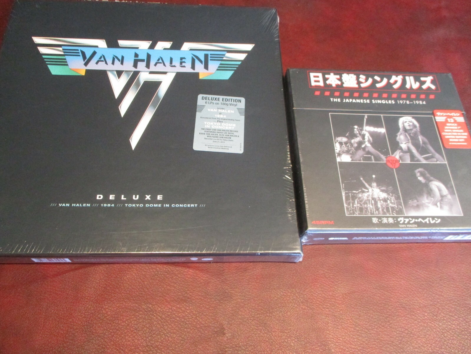 VAN HALEN VERIFIED RARE DELUXE 6 LP BOX S/T -1984 & LIVE + 45 JAPAN ...
