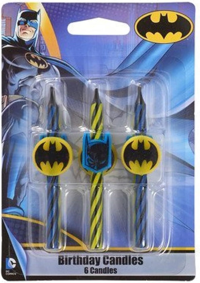 Batman Birthday Cake Candles - 6 pc | eBay