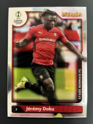 2021-22 Topps Merlin JEREMY DOKU Chrome Base, Stade Rennais, Belgium 👀 ...