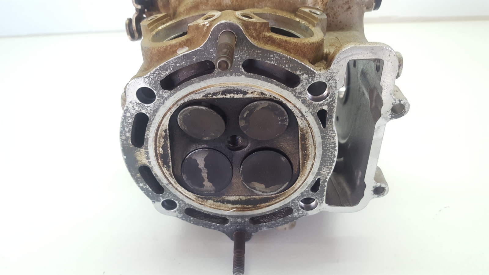 Cylinder Head Husqvarna TE450 2005 Damaged Bent Valves | eBay