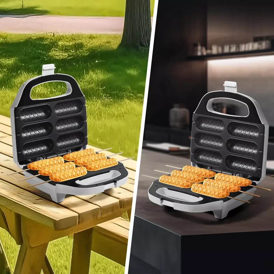 Corn Dog Waffle Maker Hot Dog Waffle Machine With Nonstick Coating ...