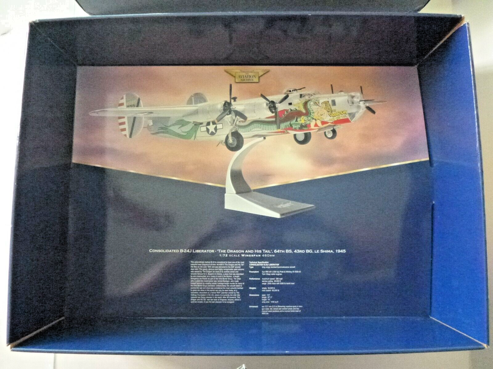 Corgi, B-24J Liberator, "THE DRAGON AND HIS TAIL" 43rd BG, 1:72 ...